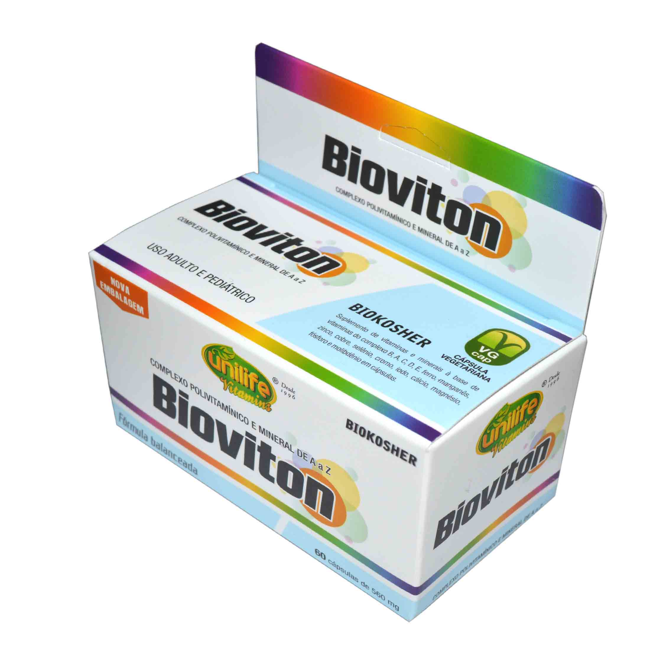 BIOVITON COMPLEXO POLIVITAMÍNICO E MINERAL DE A A Z - UNILIFE VEGAN ...