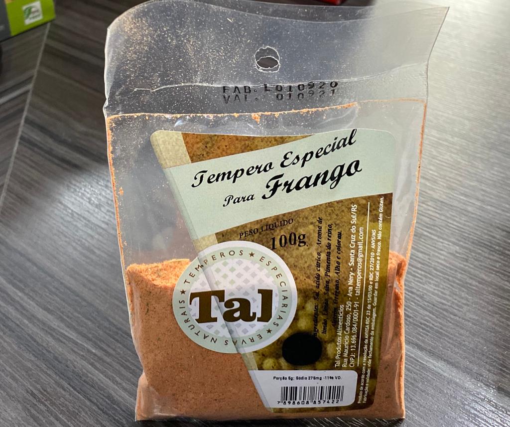TEMPERO ESPECIAL PARA FRANGO 100G - TAL - Foco Alternativo - Atacado de ...
