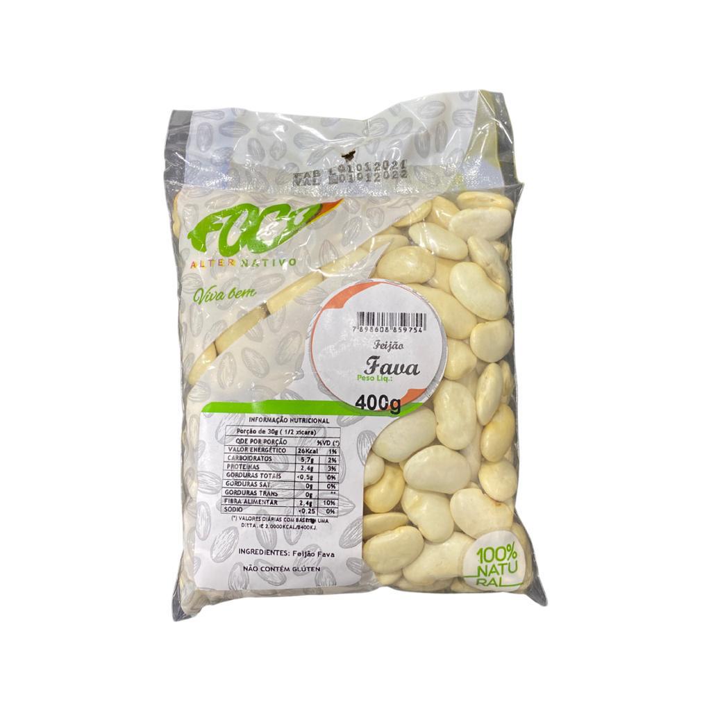 FEIJÃO FAVA 400G - Foco Alternativo - Atacado de Produtos Naturais