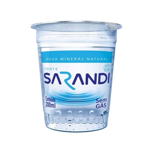 ÁGUA MINERAL COPO 200ML SARANDI - Foco Alternativo - Atacado de ...