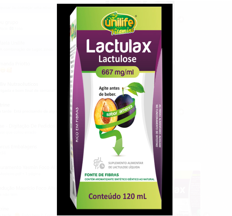 LACTULAX - LACTULOSE SABOR AMEIXA - UNILIFE - Foco Alternativo ...
