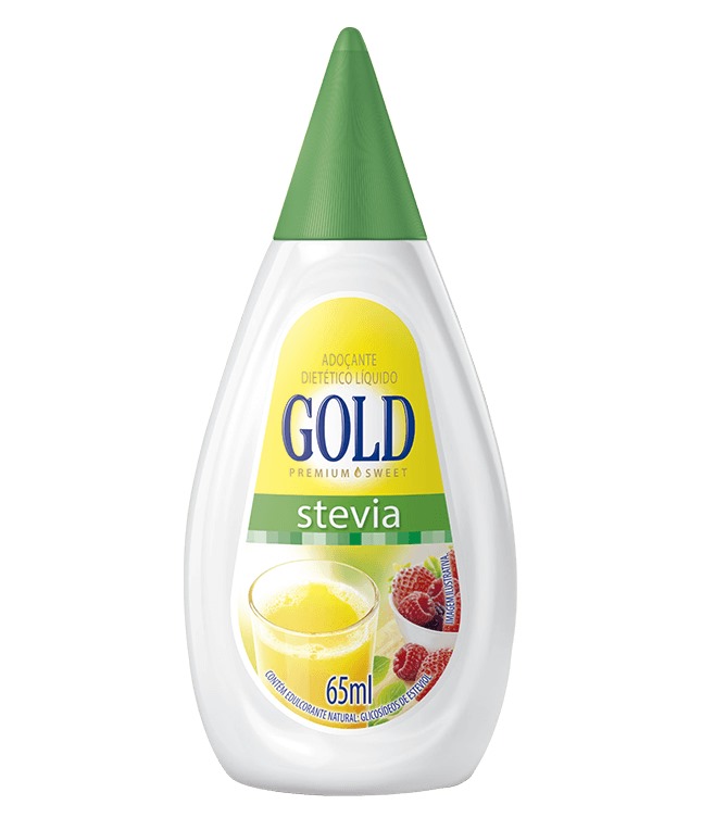 ADOÇANTE STEVIA 65ML - GOLD - Foco Alternativo - Atacado de Produtos ...