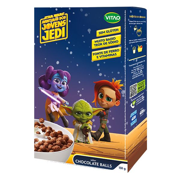 CHOCOBOLL - CEREAL SABOR CHOCOLATE BALLS SEM GLÚTEN JOVENS JEDI KIDS ...