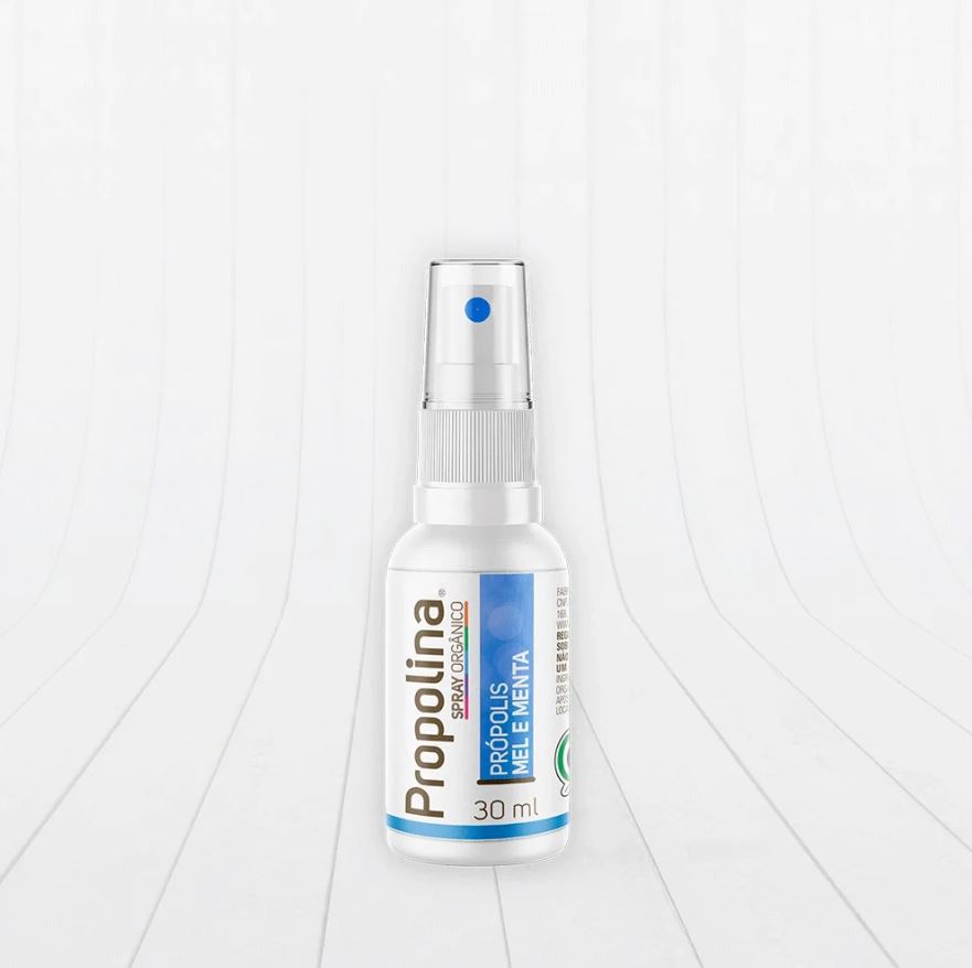 PROPOLINA PRÓPOLIS SPRAY MEL E PRÓPOLIS SABOR MENTA ORGÂNICO 30ML ...