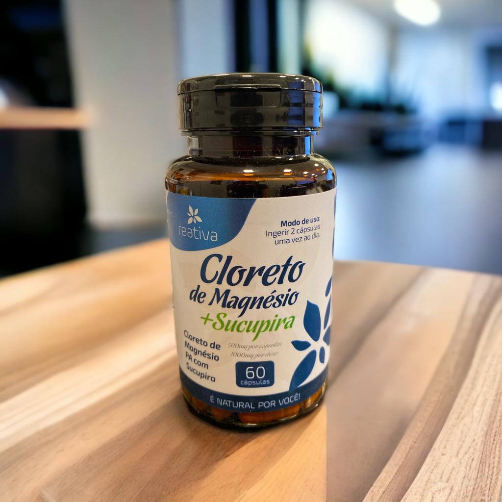 CLORETO DE MAGNÉSIO COM SUCUPIRA 60CAPS - REATIVA - Foco Alternativo - Atacado de Produtos Naturais