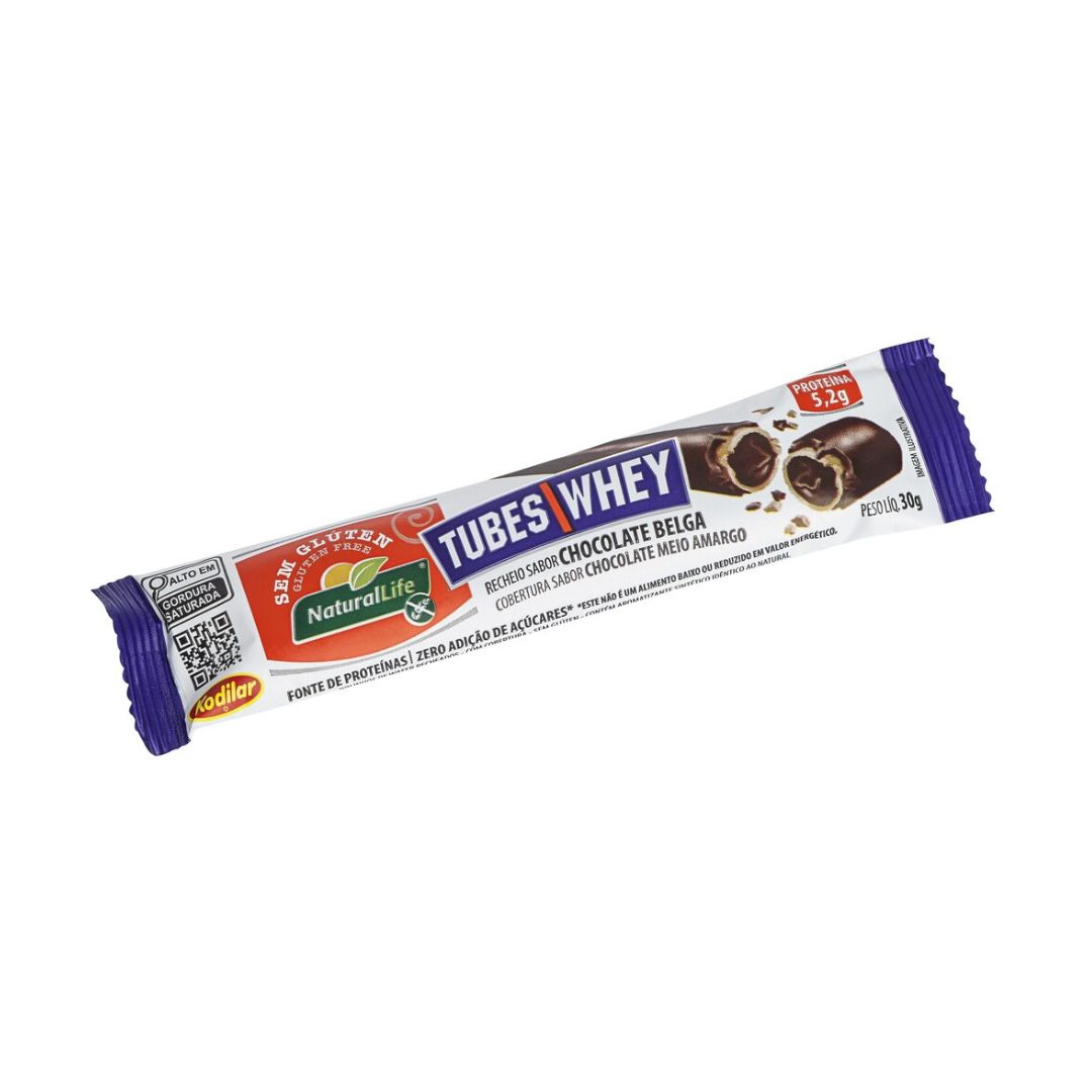 TUBES WHEY PROTEIN CHOCOLATE BELGA C/ COB. CHOC. MEIO AMARGO SEM GLÚTEN ...