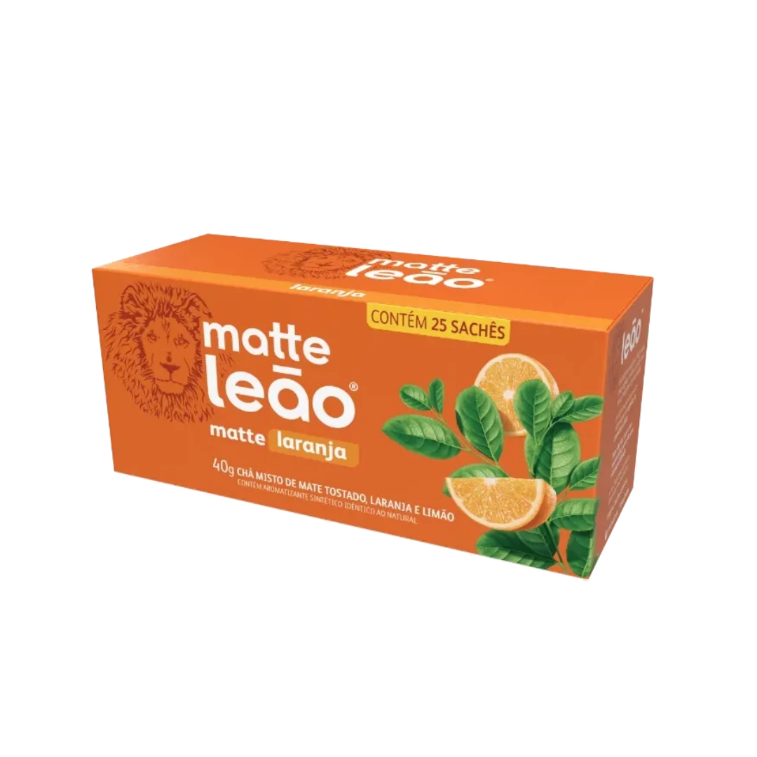 CHÁ MATTE LEÃO SABOR LARANJA 25 SACHÊS CHÁ LEÃO - Foco Alternativo ...